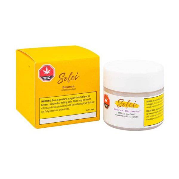 Cannabis Topicals - MB - Solei Balance 1-1 THC-CBD Cream - Format ... Cannabis Topicals - MB - Solei Balance 1-1 THC-CBD Cream - Format ...