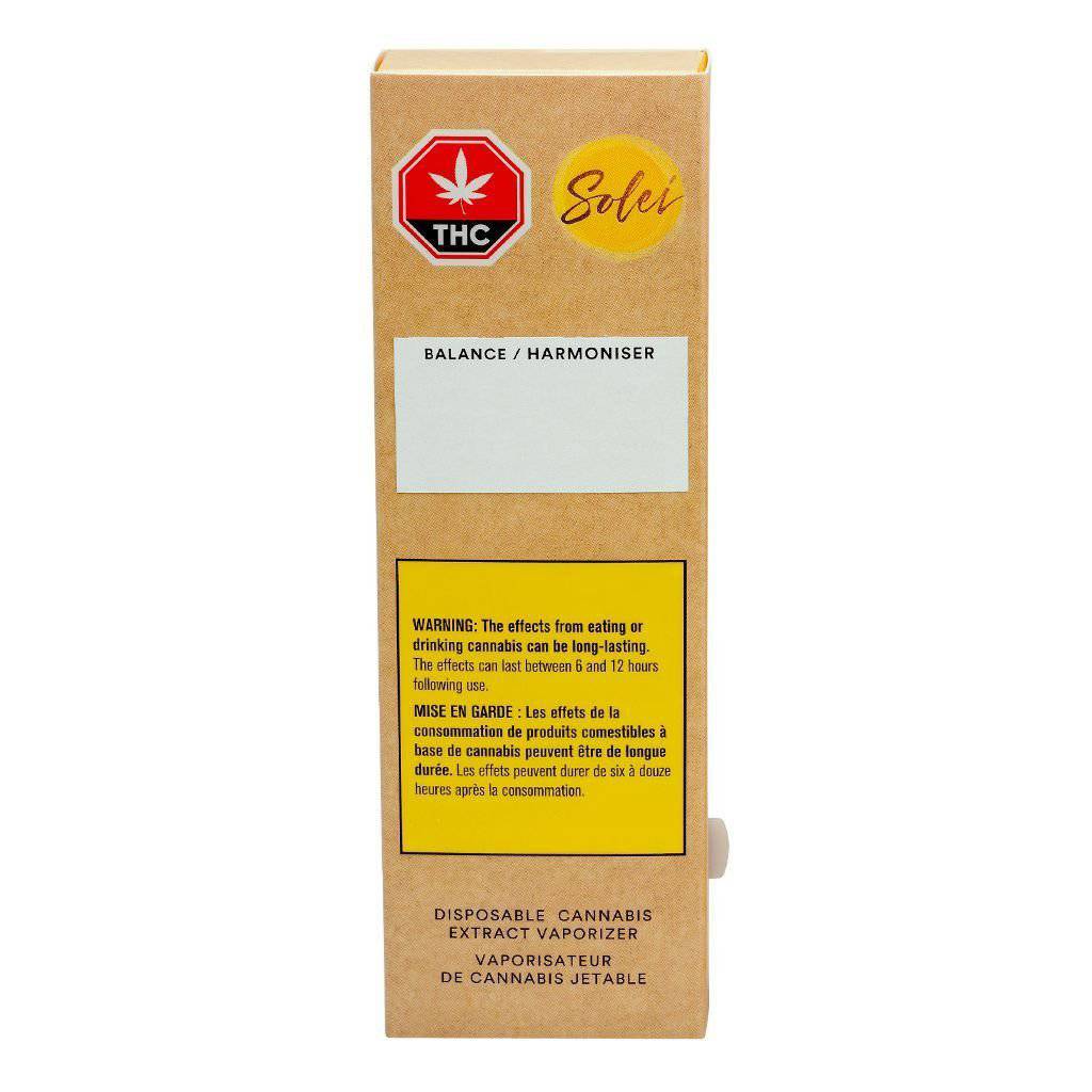 Extracts Inhaled - MB - Solei Balance 1-1 THC-CBD Disposable Vape Pen ... Extracts Inhaled - MB - Solei Balance 1-1 THC-CBD Disposable Vape Pen ...